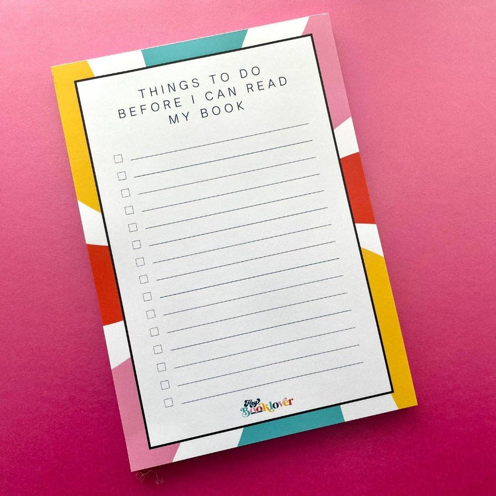 Book Lover Things To Do Notepad | only £7.99 at The Bookhouse Broughty ...